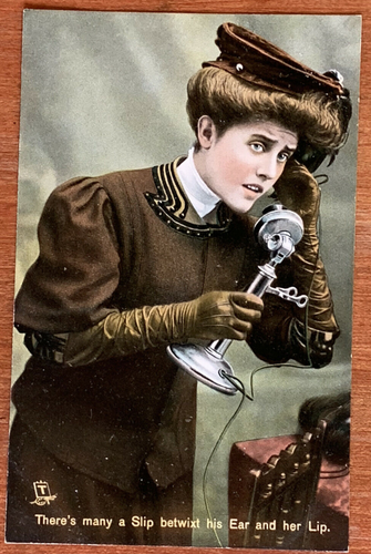 Tuck Series 2617, Cupid's Telephone, Slip Betwixt Ear & Lip 1910 Mint ...