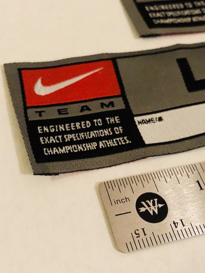 5 x OG Vintage 00's Authentic 100% NIKE Jersey Patch Embroidery NBA NFL ...