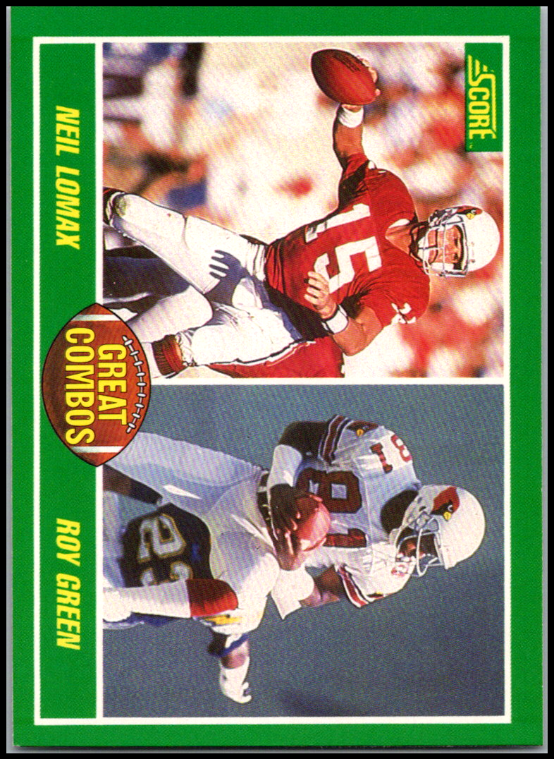 1989 Score Great Combos #280 Roy Green / Neil Lomax FREE SHIPPING! | eBay
