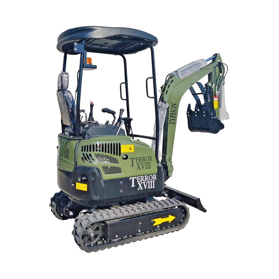 2026 4000 lb Typhon Terror XVIII Mini Excavator Rubber Track with ...