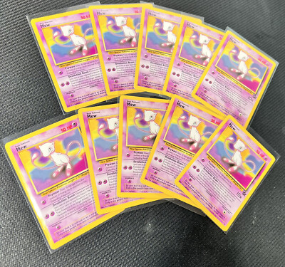 Mew Black Star Promo 8 Pokemon League Exclusive WOTC Card 2000 x10 | eBay