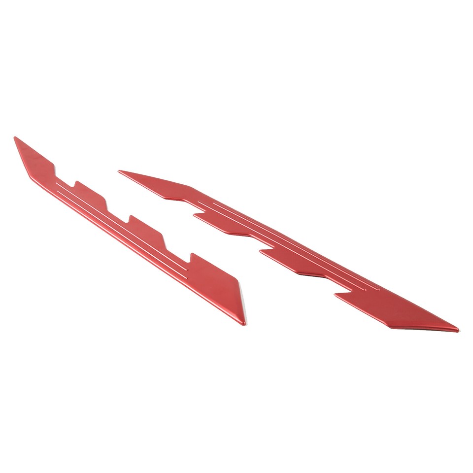 Red Alloy Interior Engine Hood Logo Decal Trim Cover For Corvette C8 ...