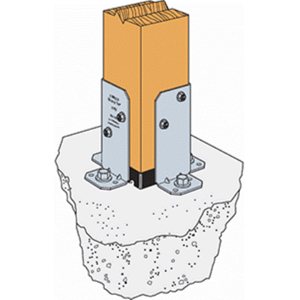 Simpson Strong-tie TV207230 Retrofit Steel Post Base for sale online | eBay