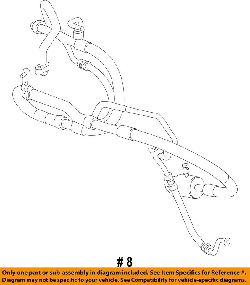 GM OEM 18-20 Escalade Condenser, Compressor Lines-Suction Line 84459869 ...