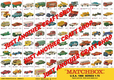 Matchbox Series 1-75 1968 Fred Bronner USA A3 Poster Shop Sign Advert ...