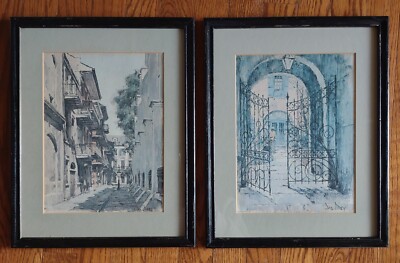 Pair Don Davey Art New Orleans 67 Wishing Gate & 76 Pirates Alley ...