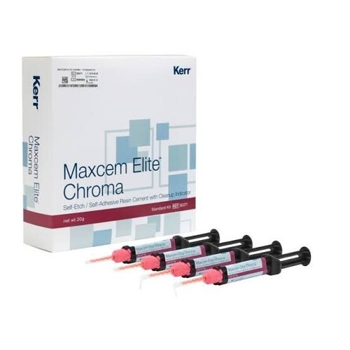 Kerr Maxcem Elite Chroma Resin Standard Kit 4/Pk 5gm 36299 EXP Jul 2025 ...