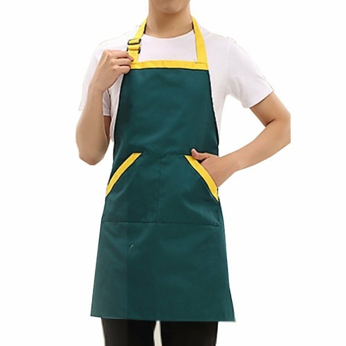 Waterproof Aprons with Pockets for Women Men Adjustable Bib Apron 28x26 ...