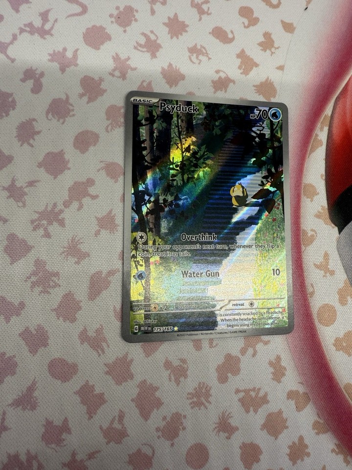 Pokémon TCG Psyduck Illustration Rare Card 175/165 S&V 151 English ...