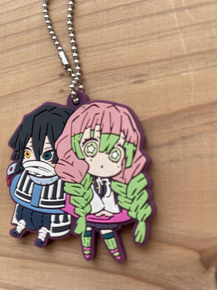 Demon Slayer: Kimetsu No Yaiba Rubber Keychain Kanroji Mitsuri Iguro ...