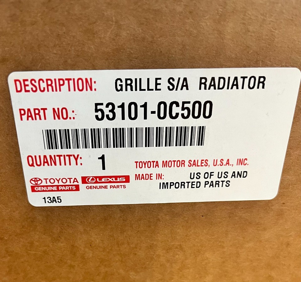 New OEM TRD Offroad/Sport Black Grille '22-'24 Tundra (With Camera ...