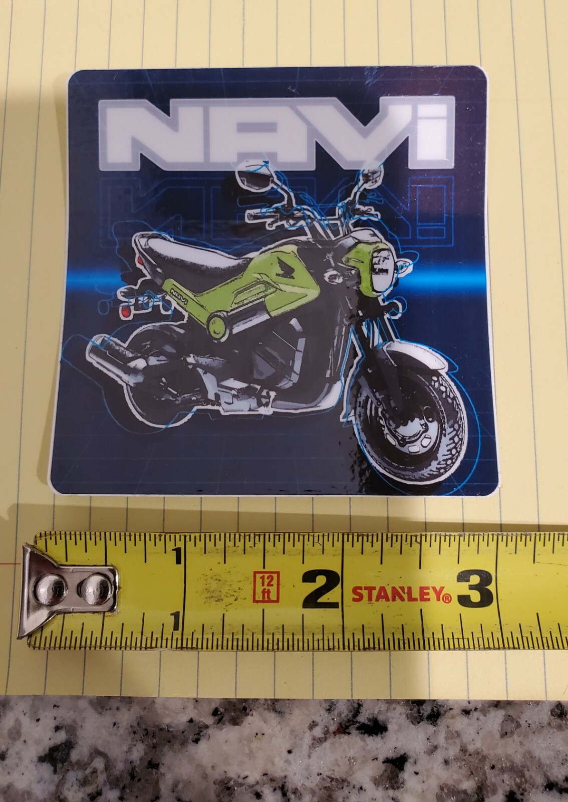 HONDA NEW NAVI MOTO. Decal Sticker 3X3 . Authentic Honda decal | eBay