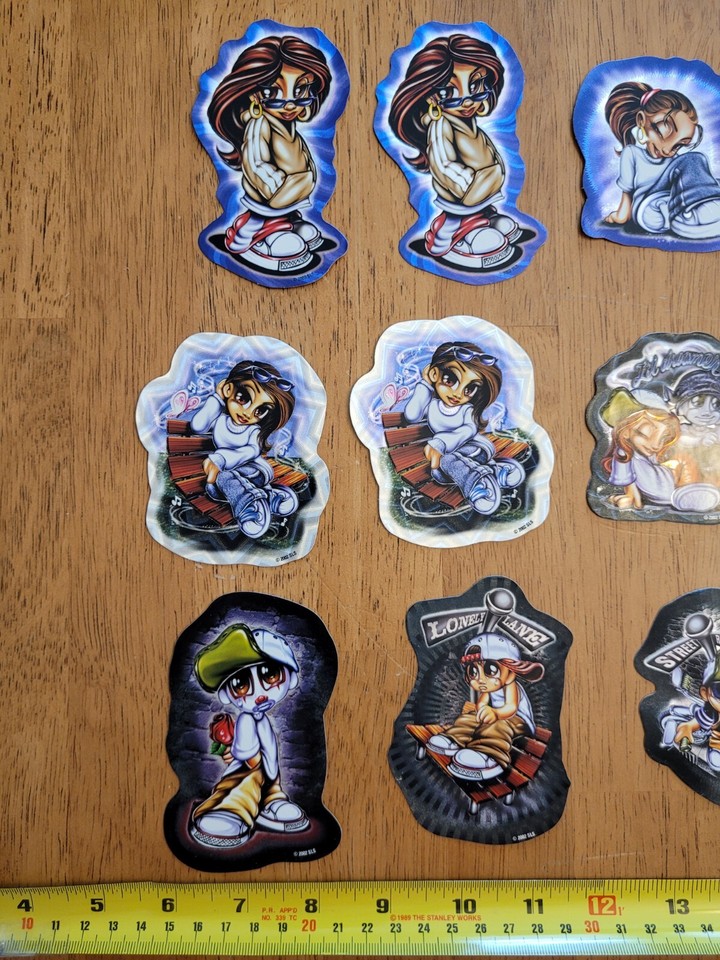 25 Vintage Lowrider Latin Pride Chicano Vending Machine Sticker Lot ...