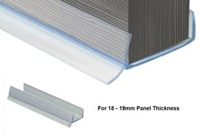 1m PVC Plinth Sealing Strip 18mm MDF Kickboard Panel - Transparent for ...