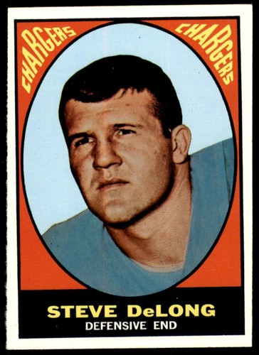 1967 Topps Football Steve DeLong San Diego Chargers #128 | eBay