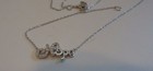 925 STERLING SILVER LADIES HOPE PENDANT NECKLACE W/ .30 CT ACCENTS ...