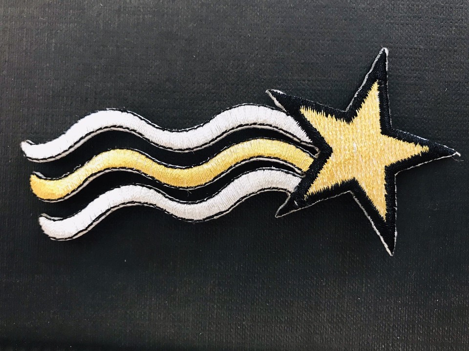 Shooting Star Patch Night Sky Craft Iron On Appliqué ⭐️ Star | eBay