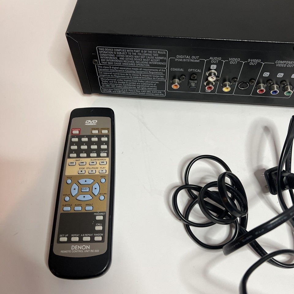 Denon DVD-1000 PCM Audio Technology DVD/CD Player With Remote Tested ...