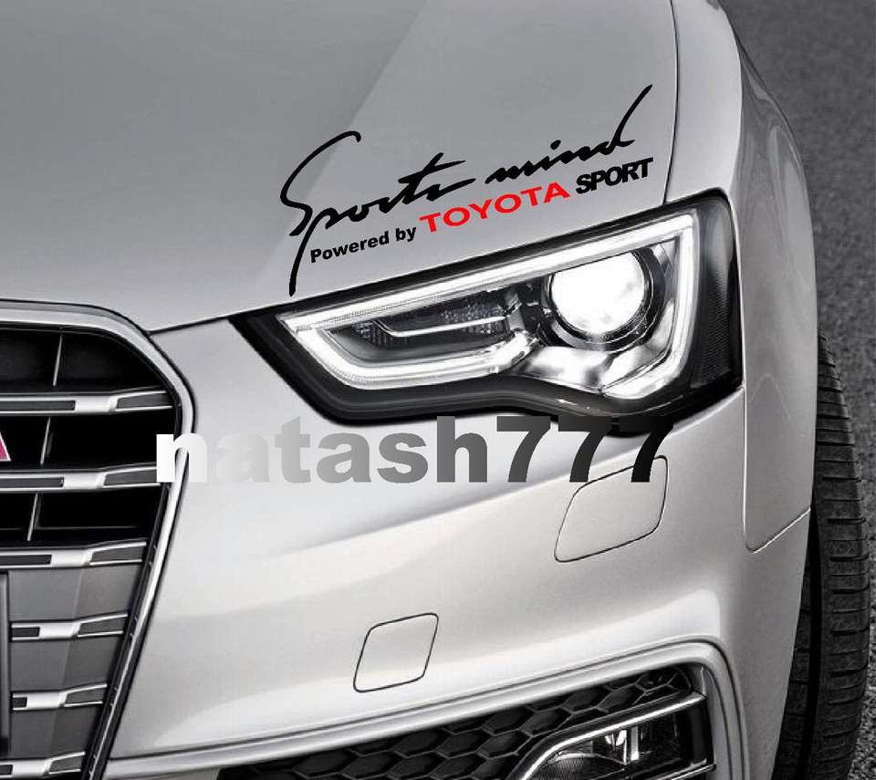 Sports Mind Powered by TOYOTA Camry Corolla Matrix Decal sticker emblem ...