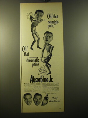 1950 Absorbine Jr. Ad - Oh! That neuralgic pain | eBay
