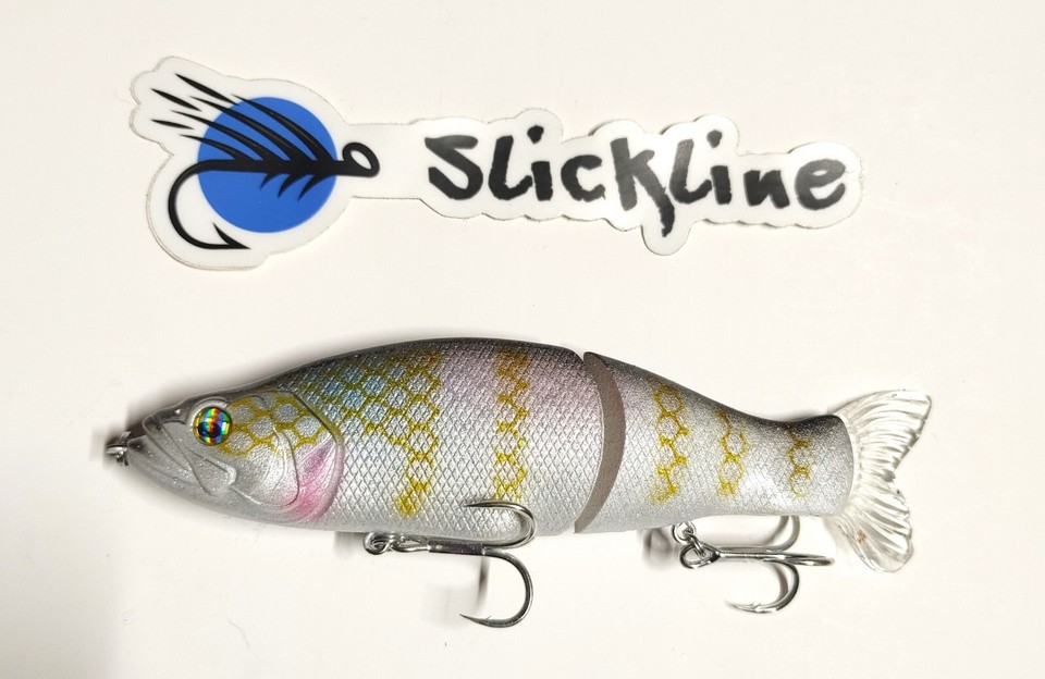 SLICKLINE 135 Jointed Sinking Minnow Glide Bait Fishing Lure Bass Pike ...