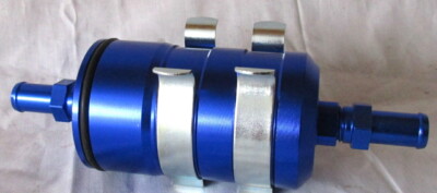 Aluminum In-Line Gas Diesel Fuel Removable Filter in Anodized Blue | eBay
