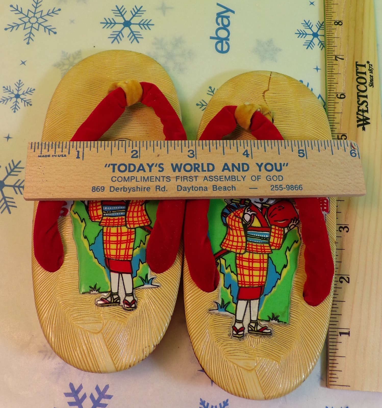 Children's Asian Style Red Slip On Sandals Red Brown Gift | eBay