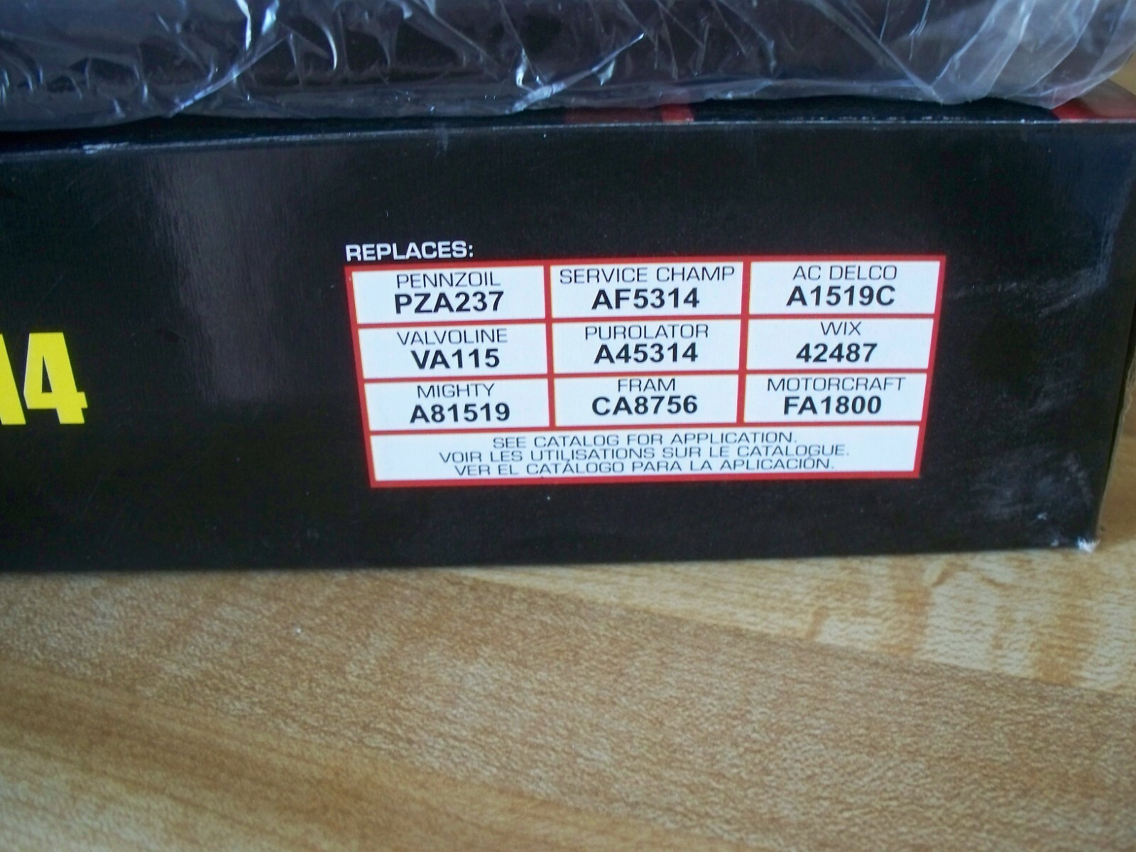 MA5314, Engine Air Filter, Service Pro, CA8756, FA1800, A1519C, PZA237 ...