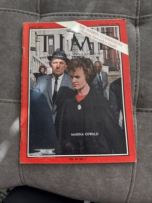 February 14 1964 Issue of TIME Magazine Featuring Marina Oswald Porter ...