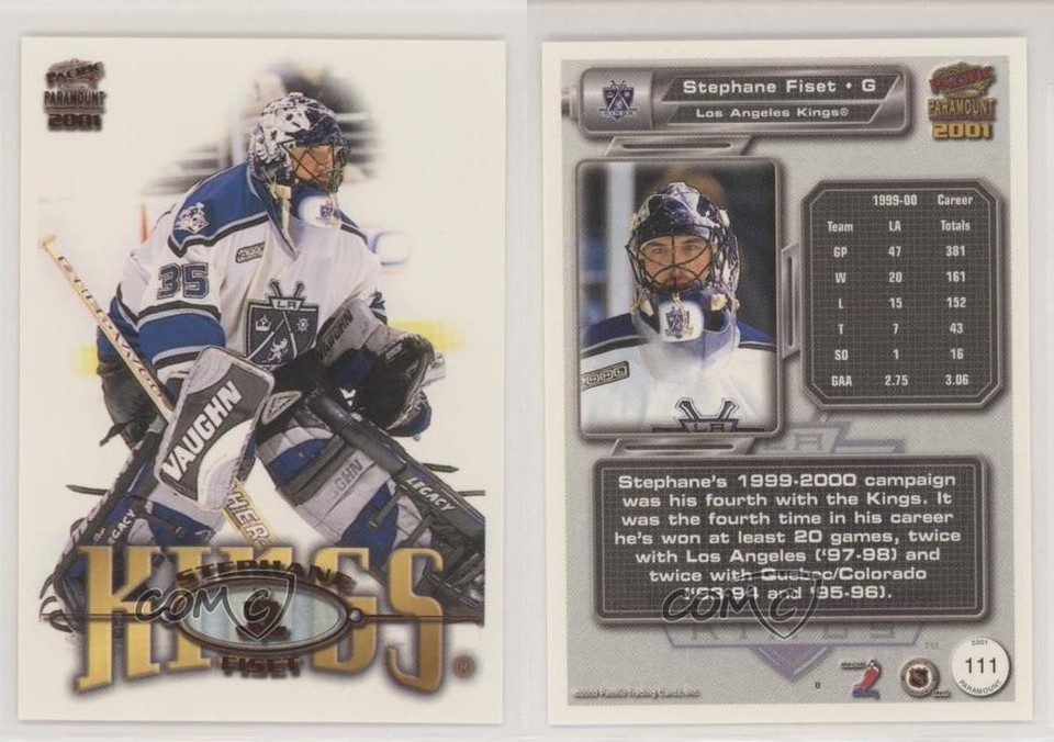 2000-01 Pacific Paramount Copper Stephane Fiset #111 0q3 | eBay