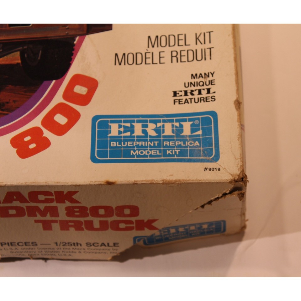 ERTL Mack Dm 800 Truck 1/25 Scale Model Kit #8018 (1976) (I) | eBay