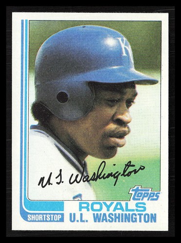 U.L. Washington 1982 Topps #329 Kansas City Royals | eBay