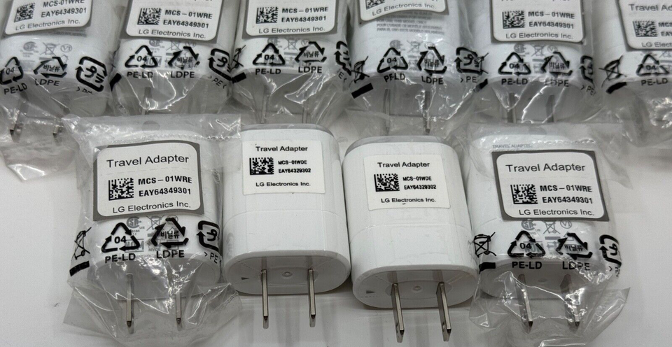 NEW 36x Lot LG MCS-01WRE Wall Charger for USB Travel Adaptor - White | eBay