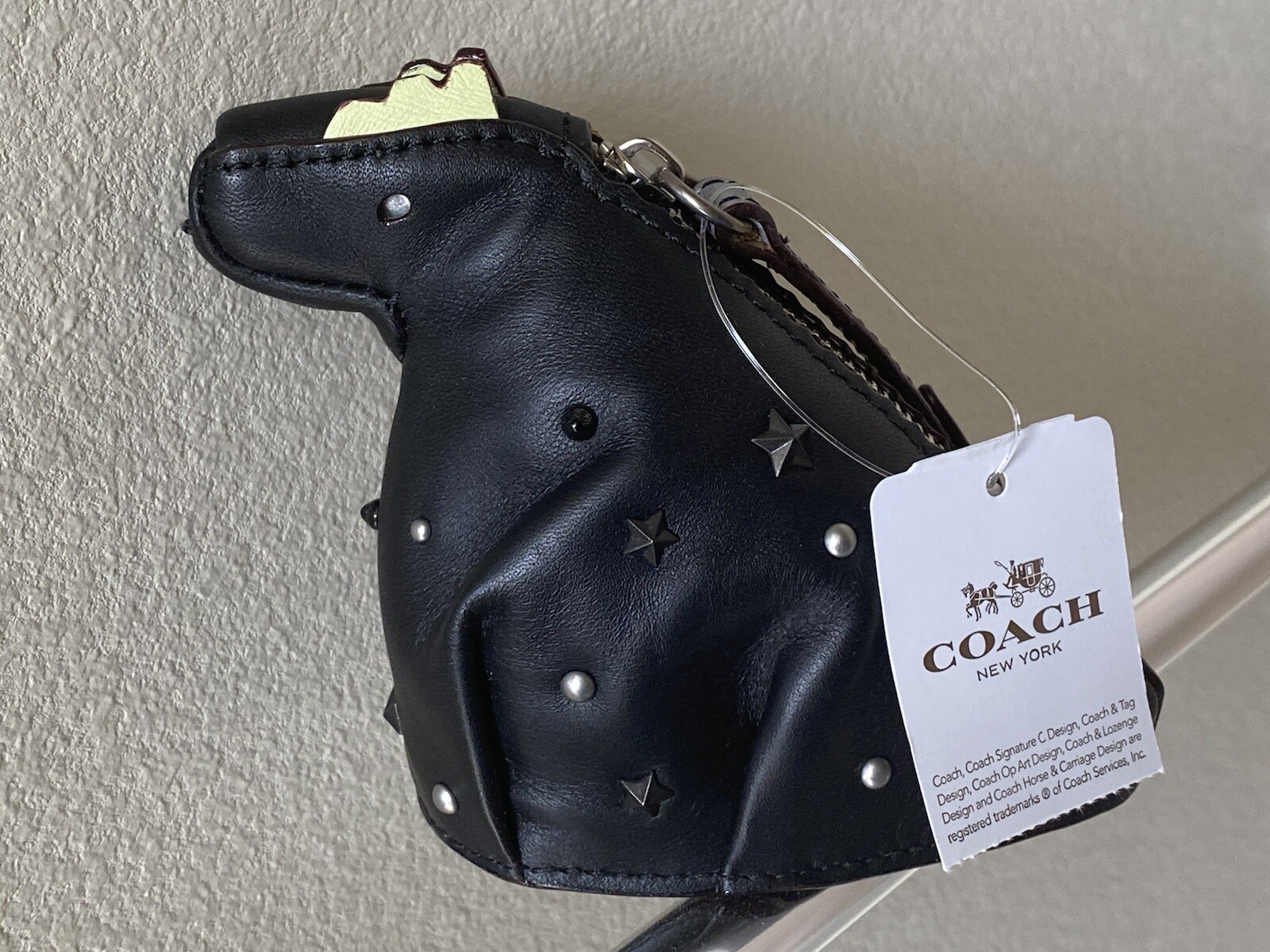 NWT COACH LIMITED EDITION SPACE RIVETS EMBELLISHED REXY COIN CASE 10853 ...