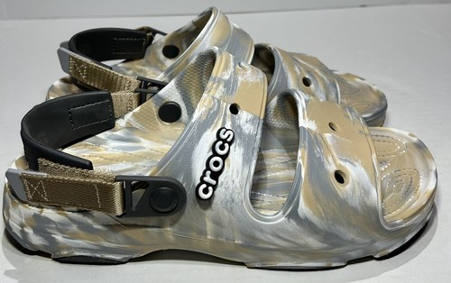 Crocs Classic All Terrain Sandals Marbled Men's 10 Women's 12 Chai Tan ...