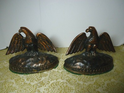 Vintage Mid Century Hamilton Foundry Ohio Cast Iron Plated Eagles ...