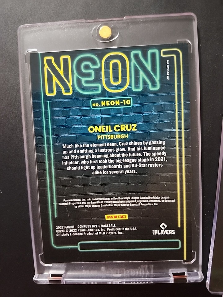 2022 O Neil Cruz Optic Neon Case Hit SSP | eBay