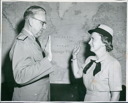 1949 Photo Louis Denfeld Amdiral Ellis Lieutenant Map Ma Uniform ...