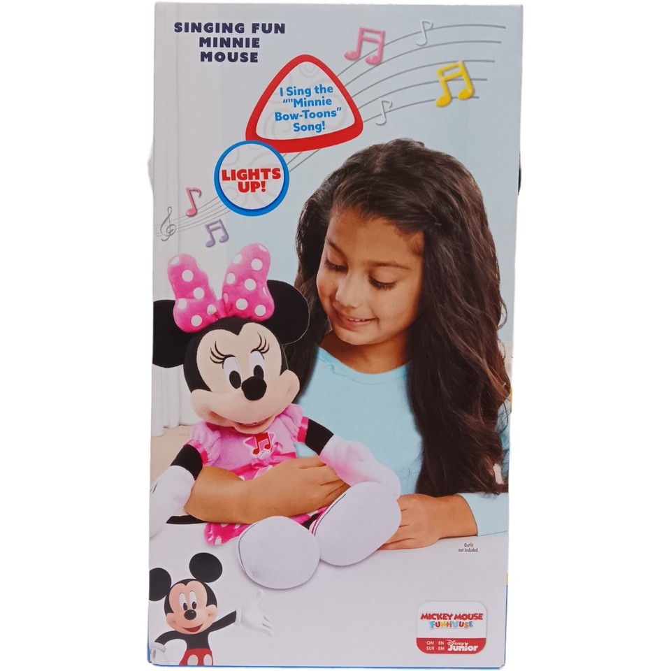 Disney Junior Mickey Mouse Singing Fun Minnie Mouse 12 in Plush | eBay