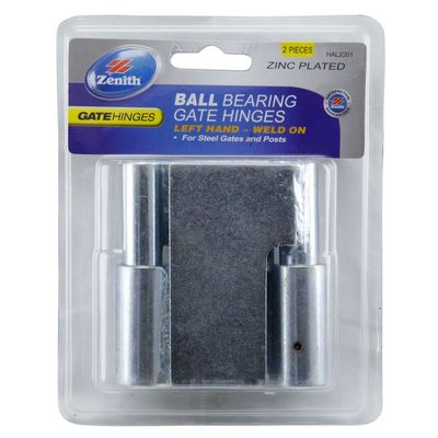 Zenith Zinc Plated Ball Bearing LEFT HAND Weld On Gate Hinges 2 Pieces ...