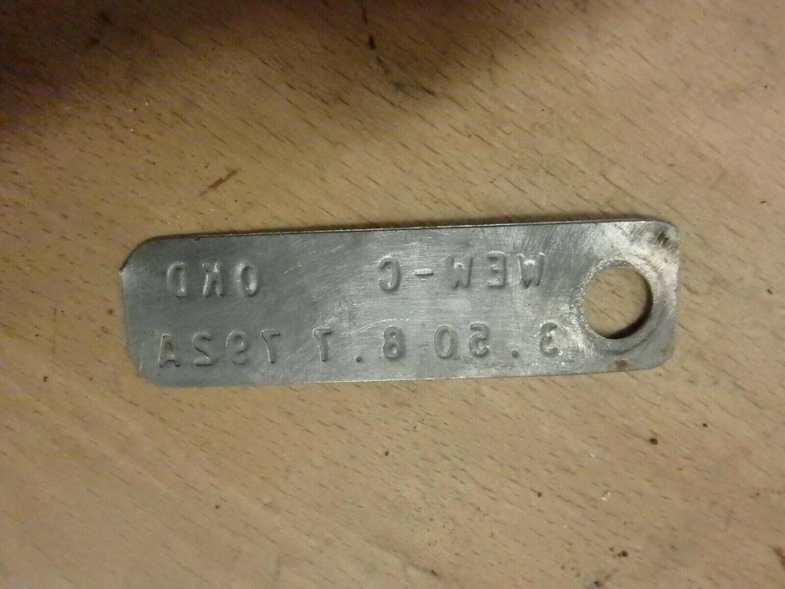 FORD 9 INCH 3.50 REAR END OPEN DIFFERENTIAL ID TAG | eBay