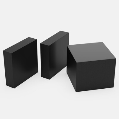 Rubber Blocks Solid Square Sheet 50mm-200mm Cushioning Damping Plate ...