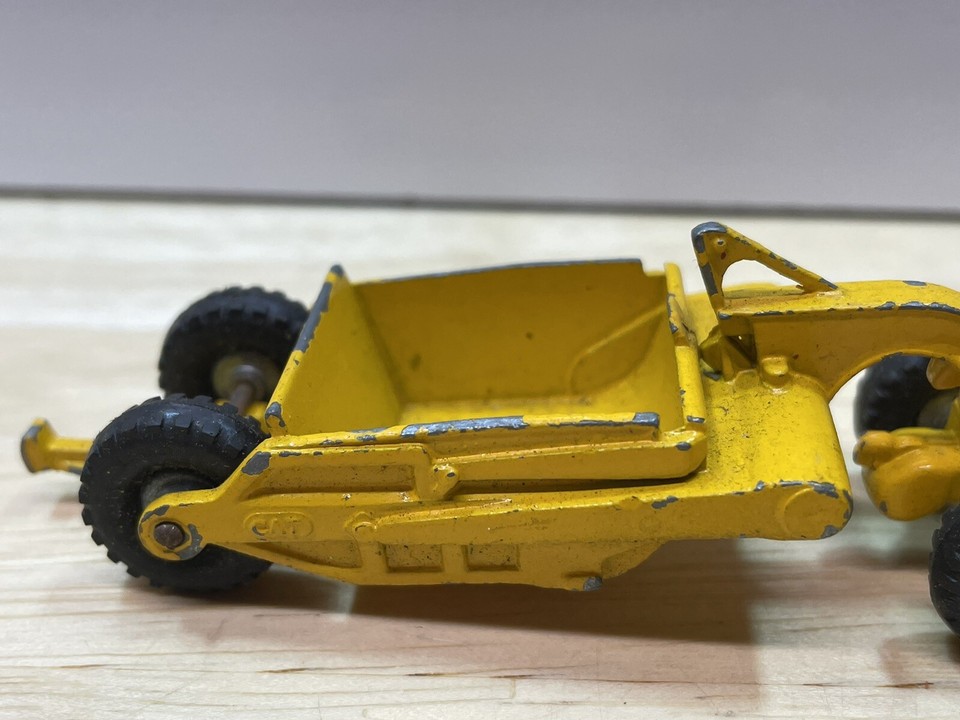 Vintage Lesney Matchbox M1-A Caterpillar Earth Scraper 1957 Yellow | eBay