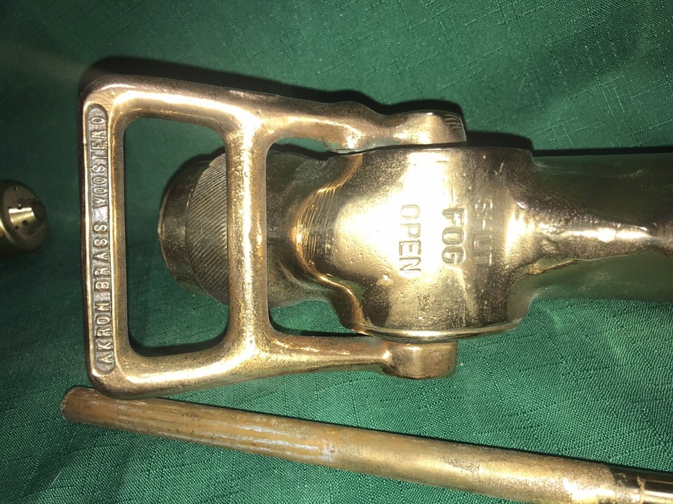 Set of 3 Vintage Navy Type Fire Department Fire Fighting Nozzles | eBay