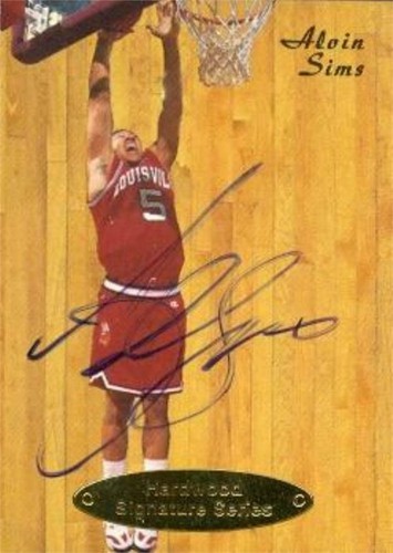 Alvin Sims autographed basketball Card 1997 Hardwood Signature Series ...