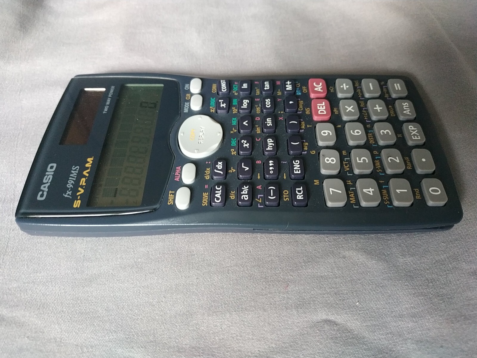 Casio FX-991MS Scientific Calculator, S-V.P.A.M. Two Way Power, Tested ...