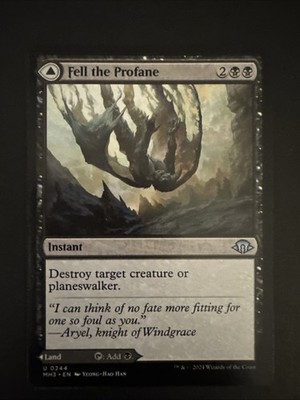 Fell the Profane Modern Horizons 3 Regular Card Magic the Gathering | eBay