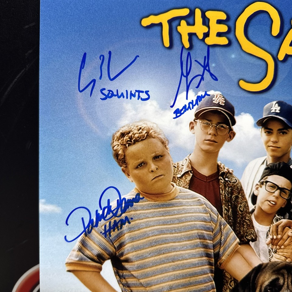 The Sandlot Movie Cast Autographed 16x20 Poster Movie Cover Beckett BAS ...