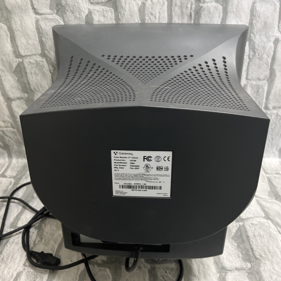 Gateway VX7565 786N 17-Inch VGA CRT Monitor Vintage Gaming Retro TESTED ...