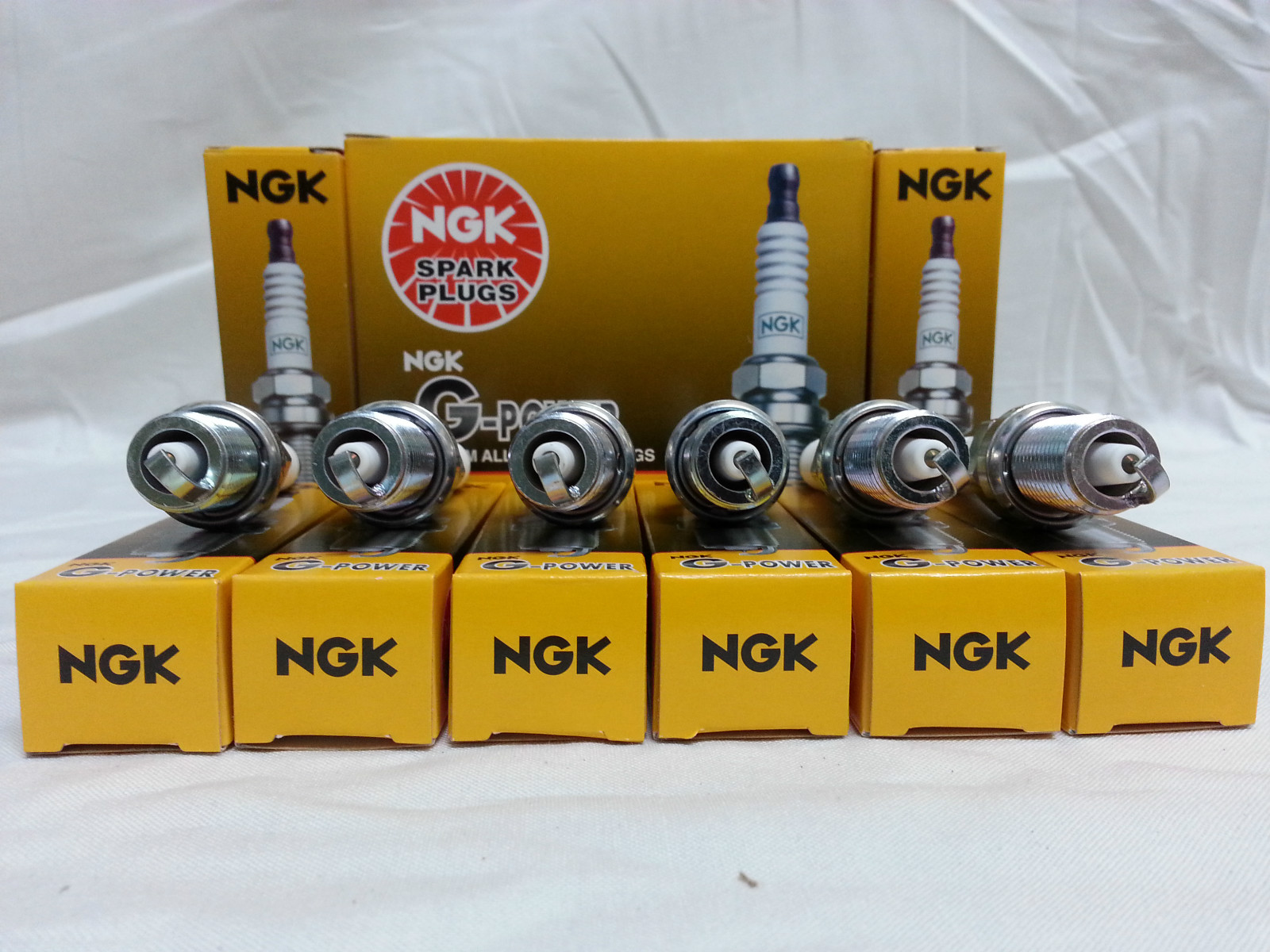 NGK MADE IN JAPAN TR55GP SPARK PLUG PLATINUM POWER 6-PEICES (3403) | eBay